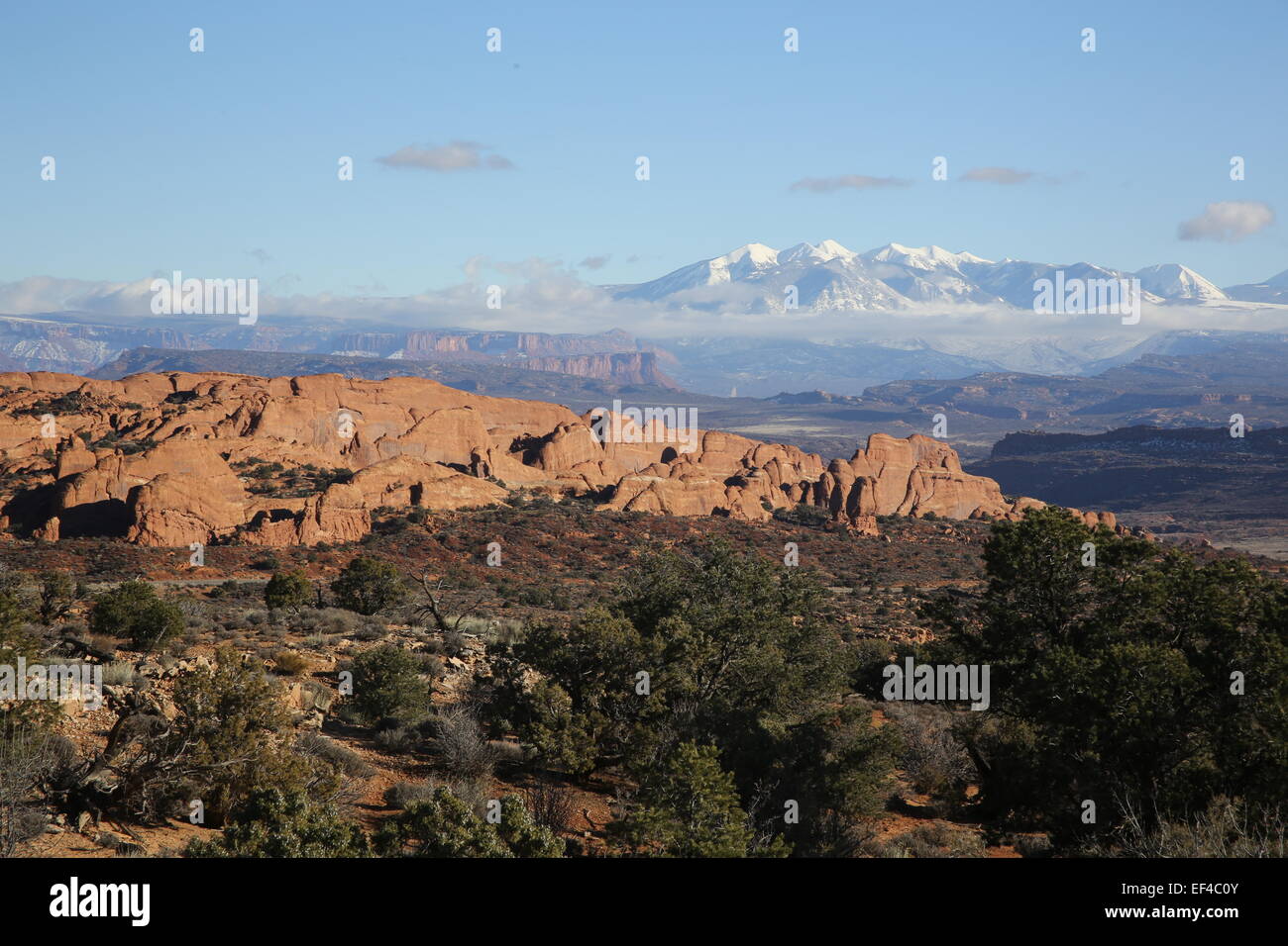 the La Sal mountains overlook arches national park in Utah photo by jen ...