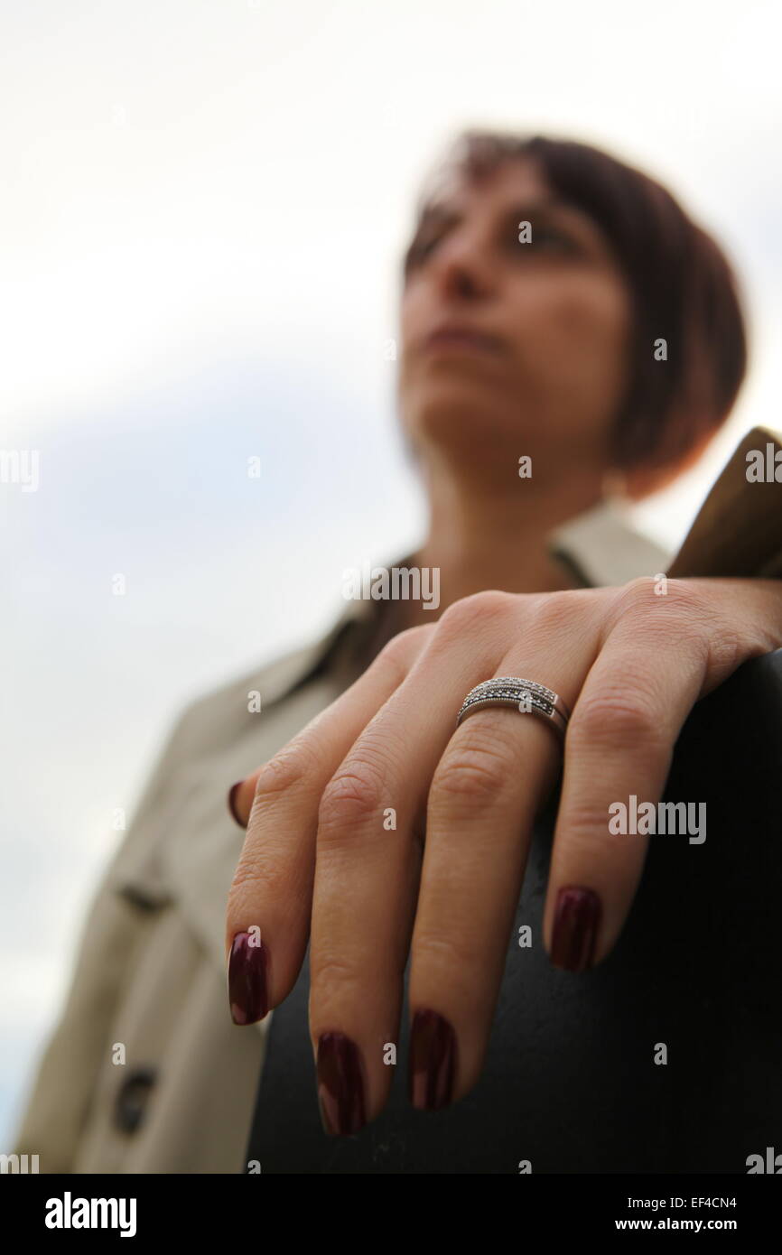 Lady & Ring Stock Photo - Alamy