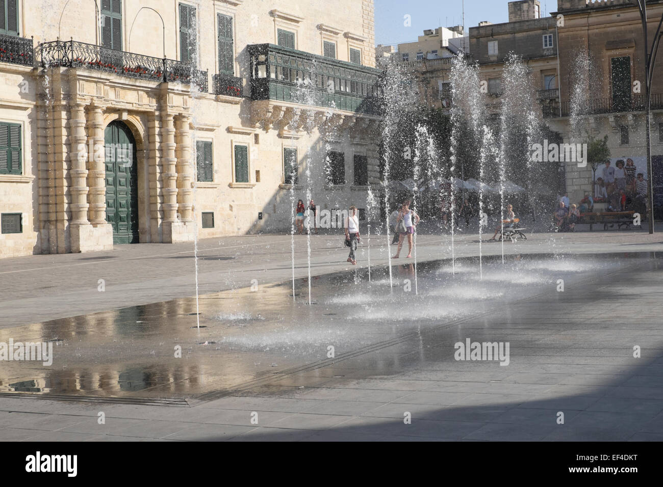 View of St George's Square in Valletta,Malta Stock Photo - Alamy