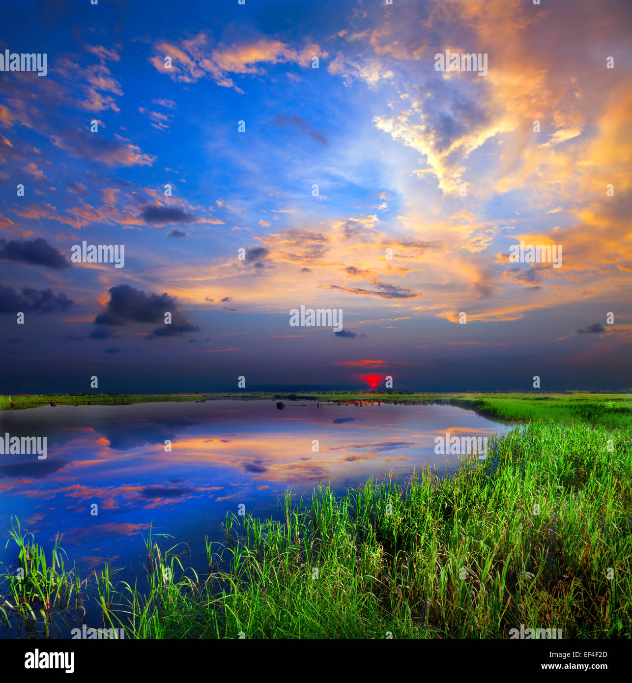 Sunlight over lake hi-res stock photography and images - Alamy