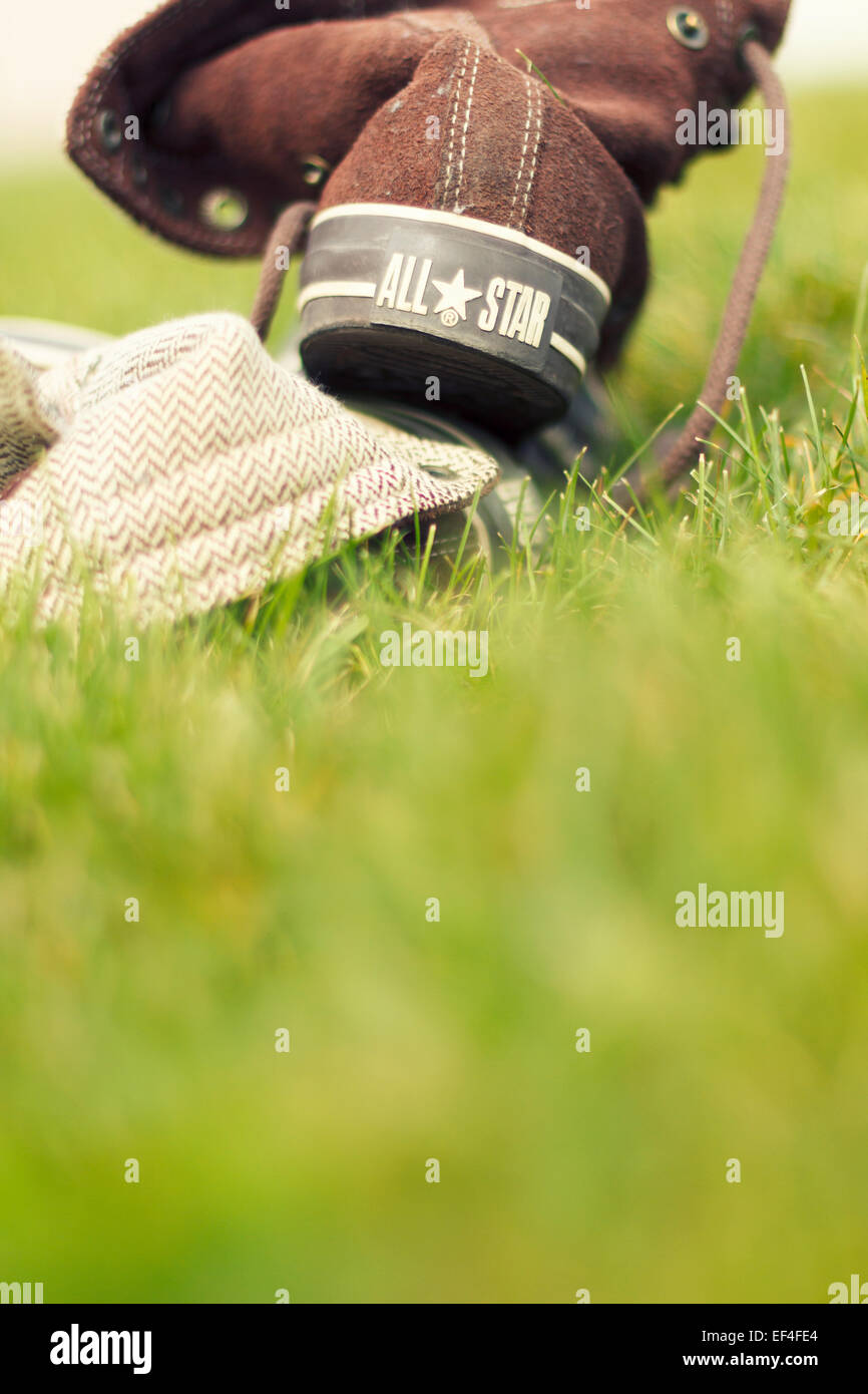 Converse all star logo hi-res stock photography and images - Alamy