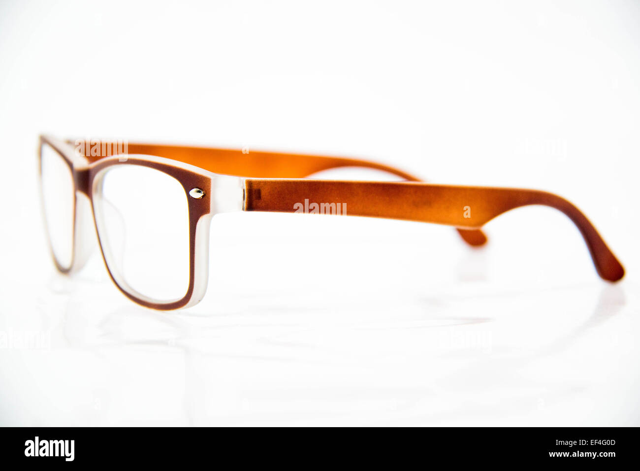 Eye glasses isolated on a white background Stock Photo - Alamy