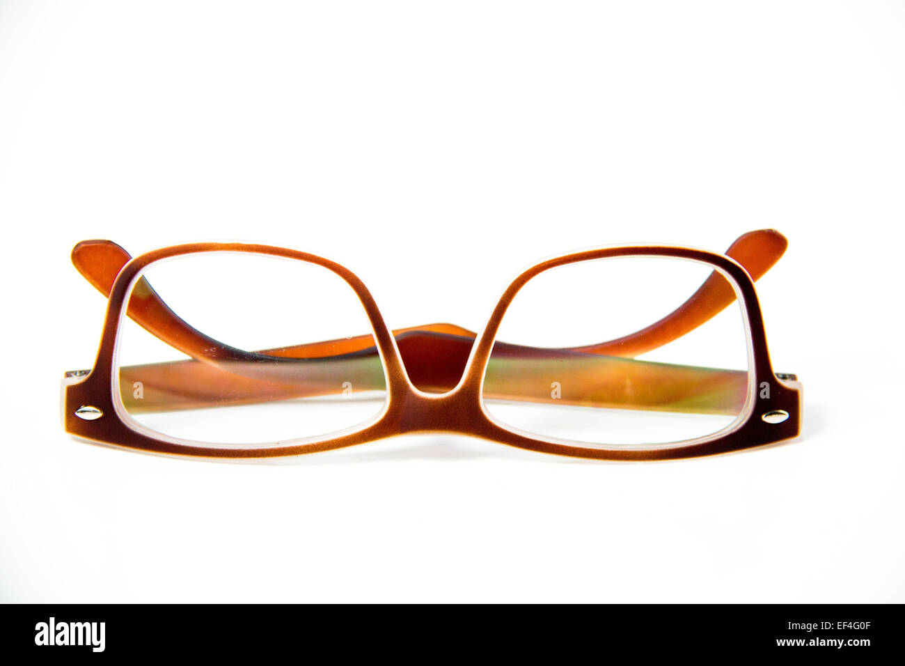 Eye glasses isolated on a white background Stock Photo - Alamy