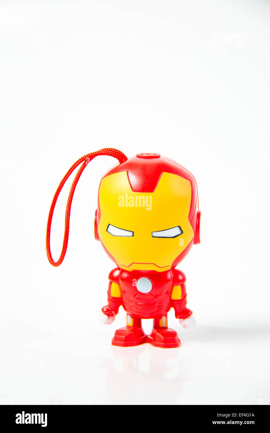 bright colourful plastic toys on white background Stock Photo - Alamy