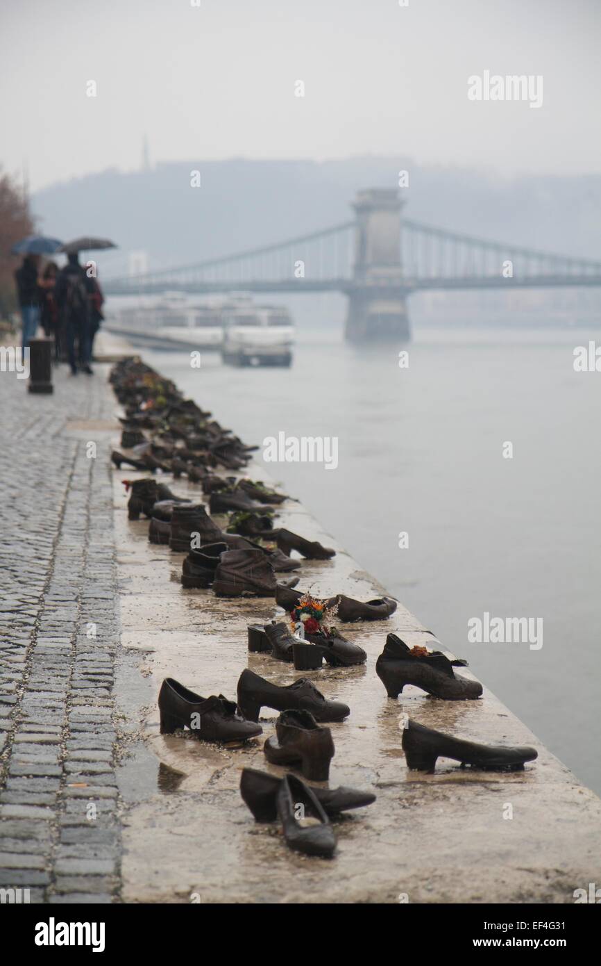 The Shoes on the Danube Bank is a memorial in Budapest, Hungary ...