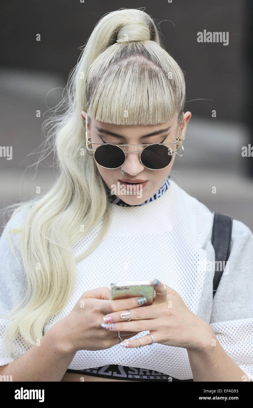 Leah McFall outside ITV Studios today Featuring: Leah McFall Where ...