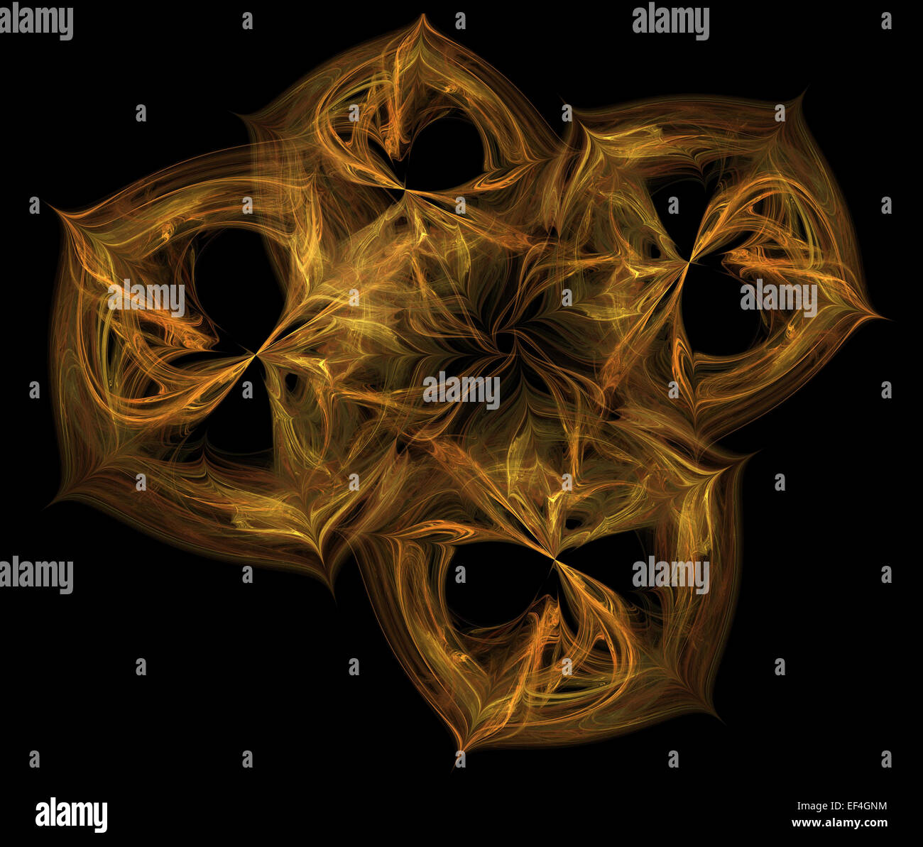 Yellow substances - computer generated fractal background Stock Photo ...