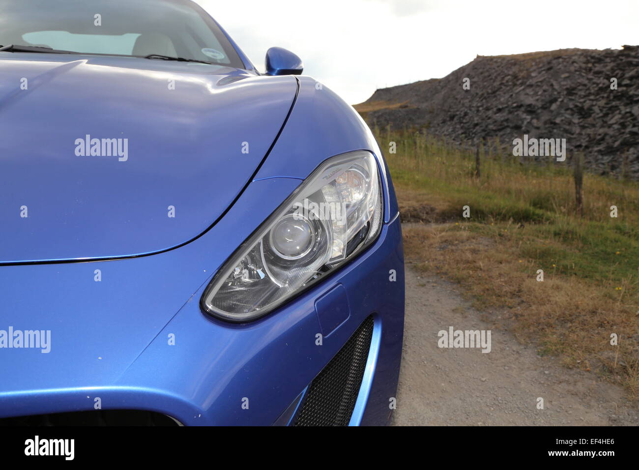 Maserati GranTurismo headlight Stock Photo - Alamy