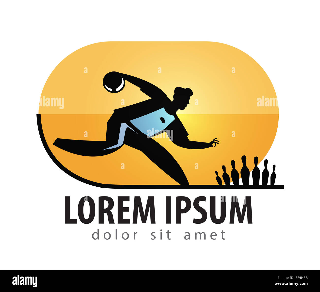 Bowling logo hi-res stock photography and images - Alamy