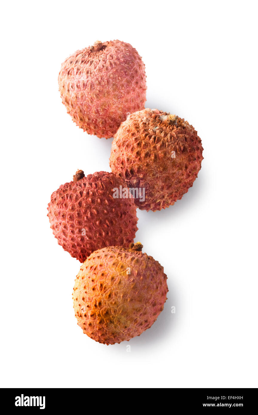 Lychee fruit no background Cut Out Stock Images & Pictures - Alamy