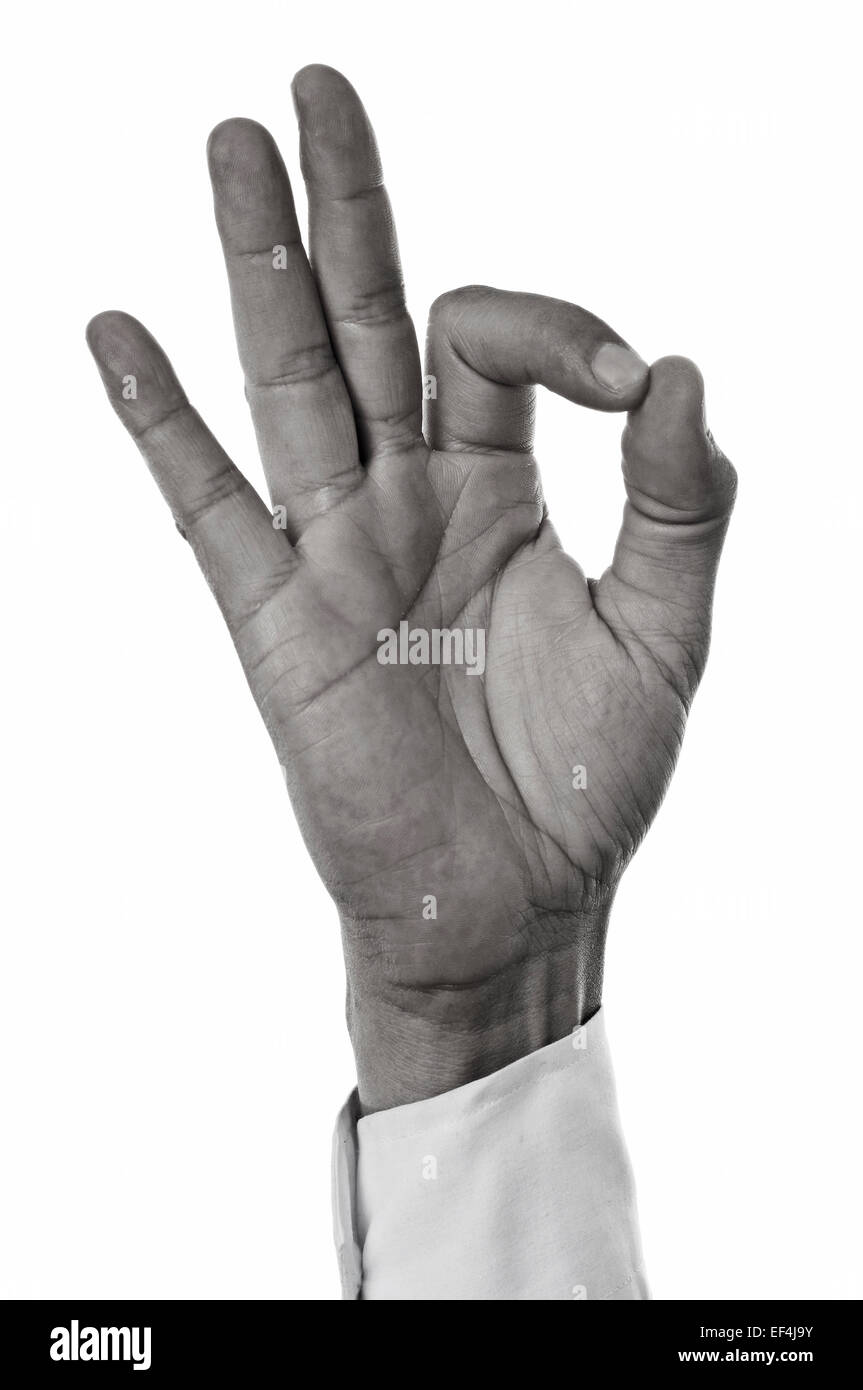 Hand okay sign hi-res stock photography and images - Alamy