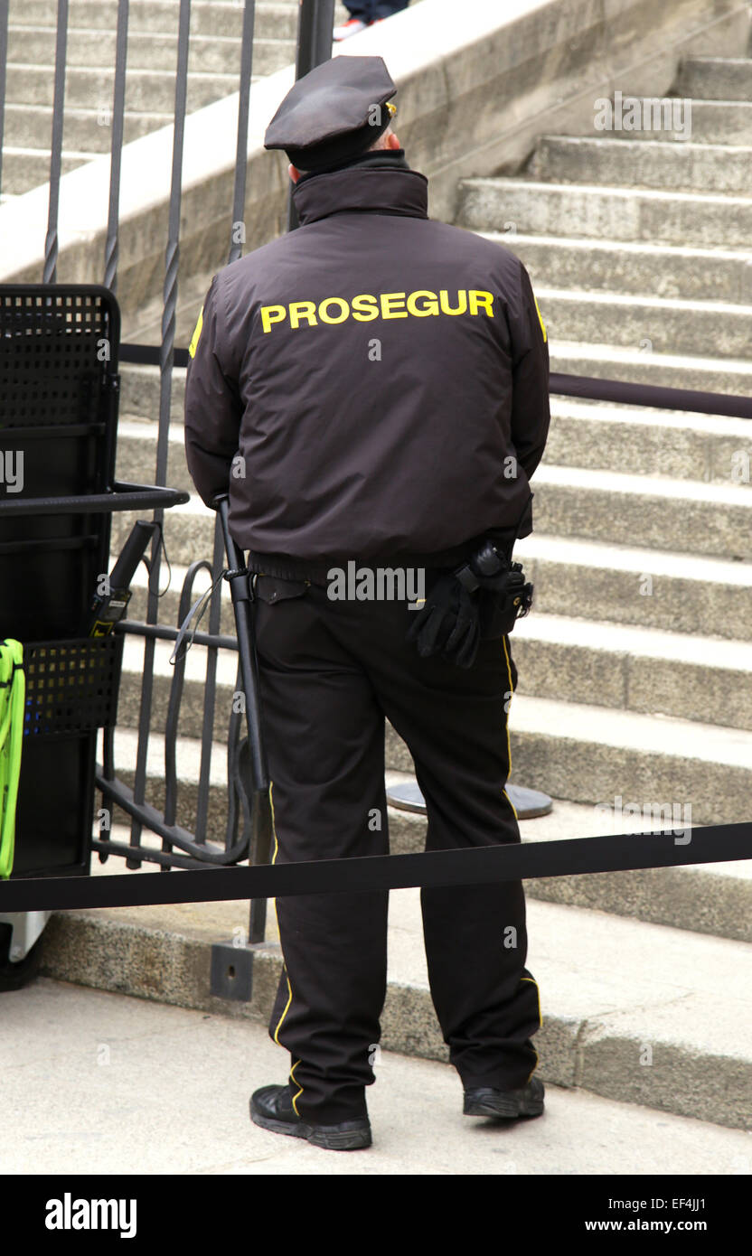 security guard museum city patrol Stock Photo - Alamy