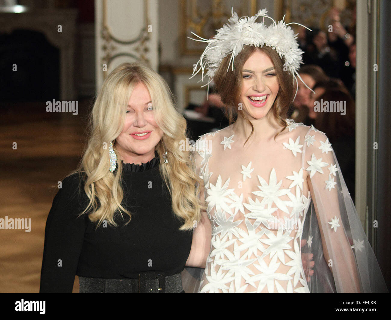 Paris, France. 26th Jan, 2015. Russian designer Yulia Yanina presents ...