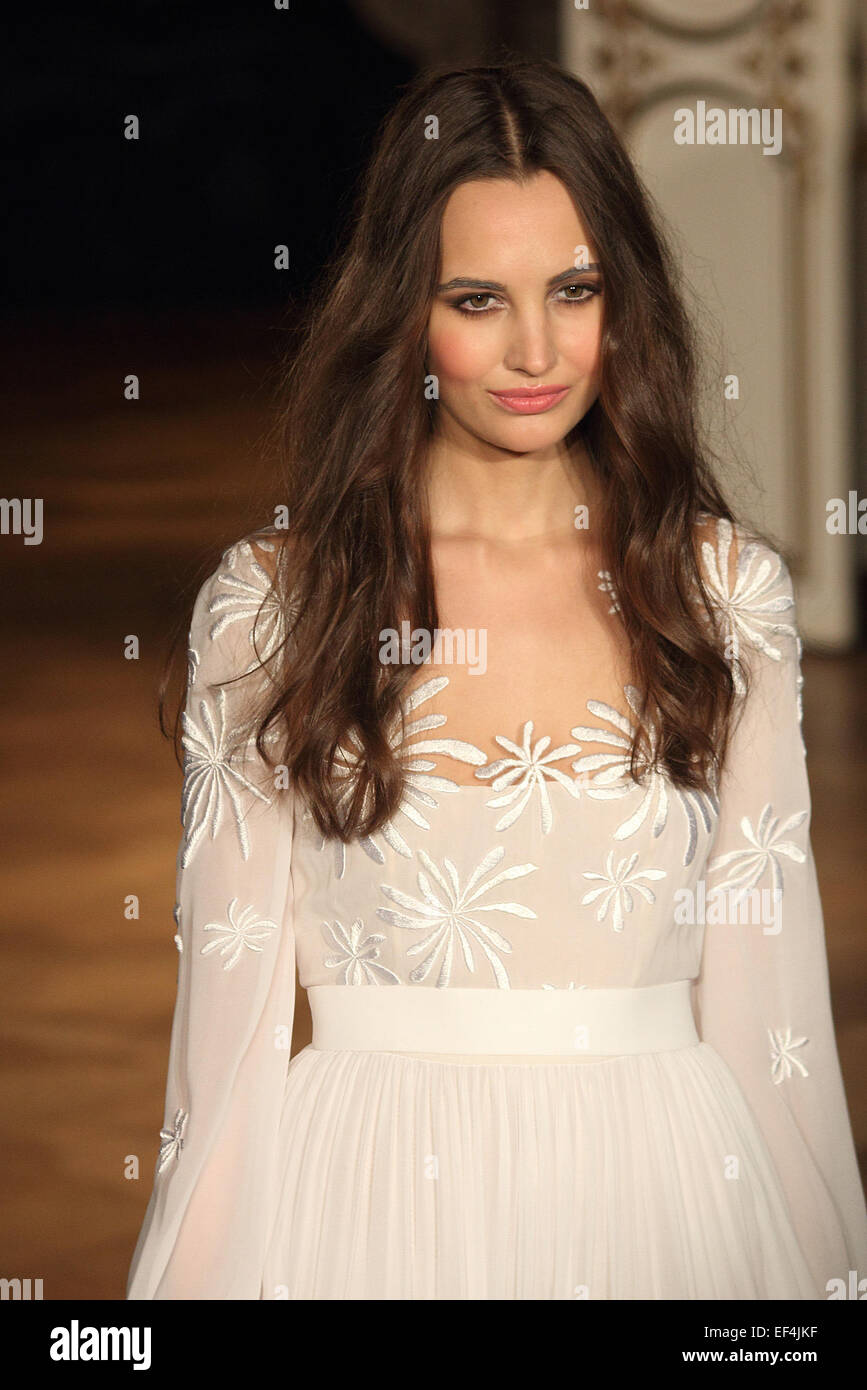 Paris, France. 26th Jan, 2015. A model wears a creation by Russian ...