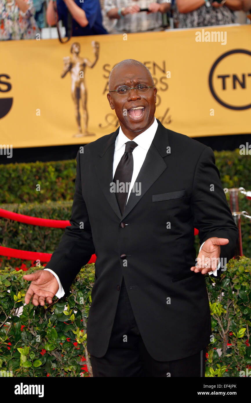 Actor Andre Braugher arrives at the 21st annual Screen Actors Guild ...