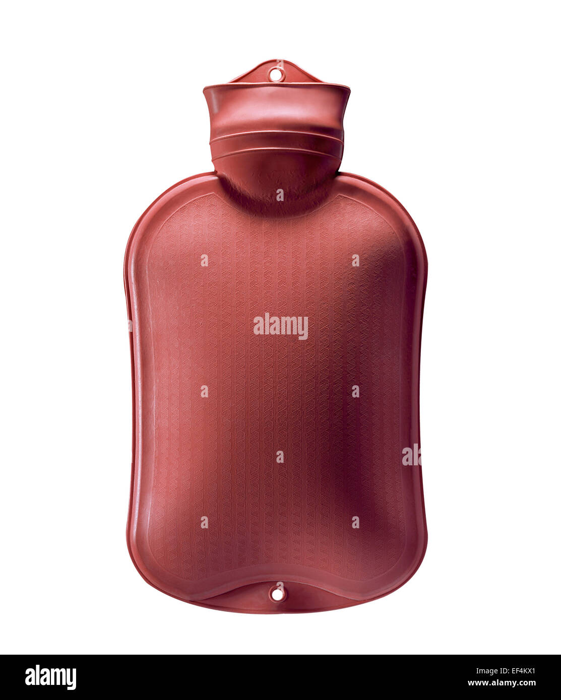 A red hot water bottle isolated on a white background Stock Photo - Alamy