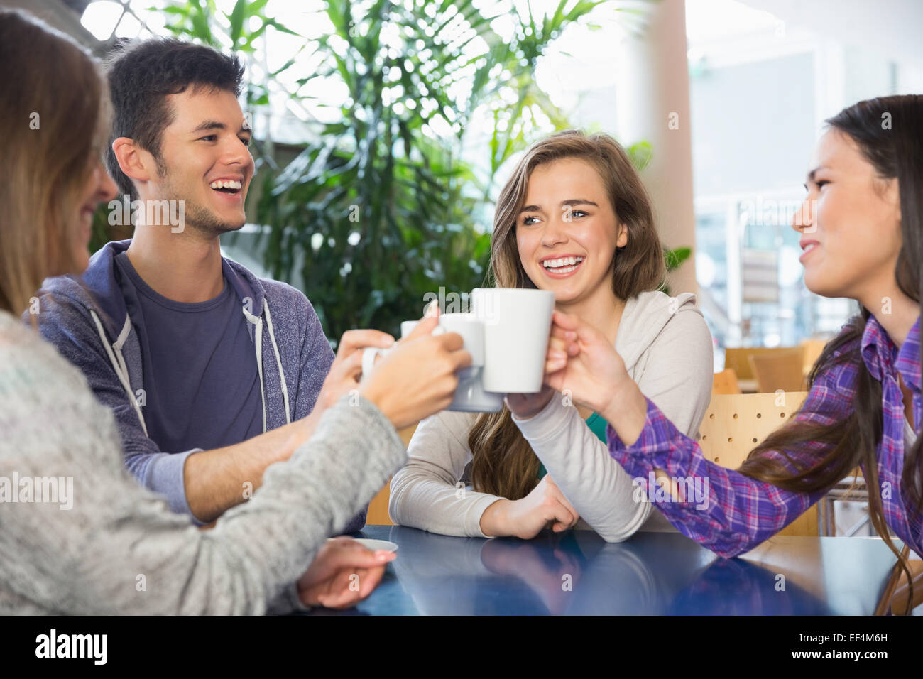 Happy young team classmate friend student hi-res stock photography and ...