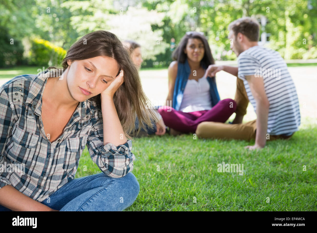 Man and woman alone on campus hi-res stock photography and images - Alamy