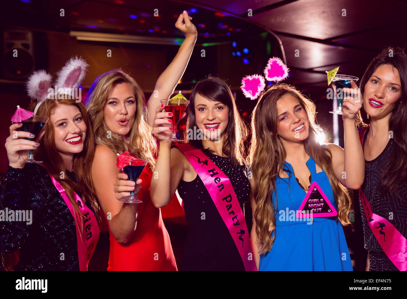 Young woman on hen night hi-res stock photography and images - Alamy