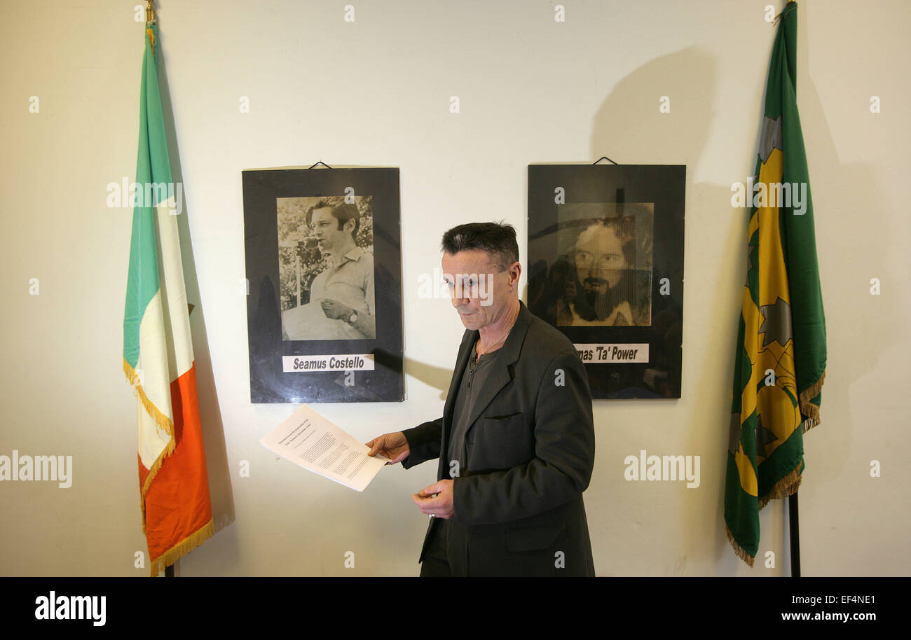 Former INLA (Irish National Liberation Army) prisoner Willie Gallagher ...