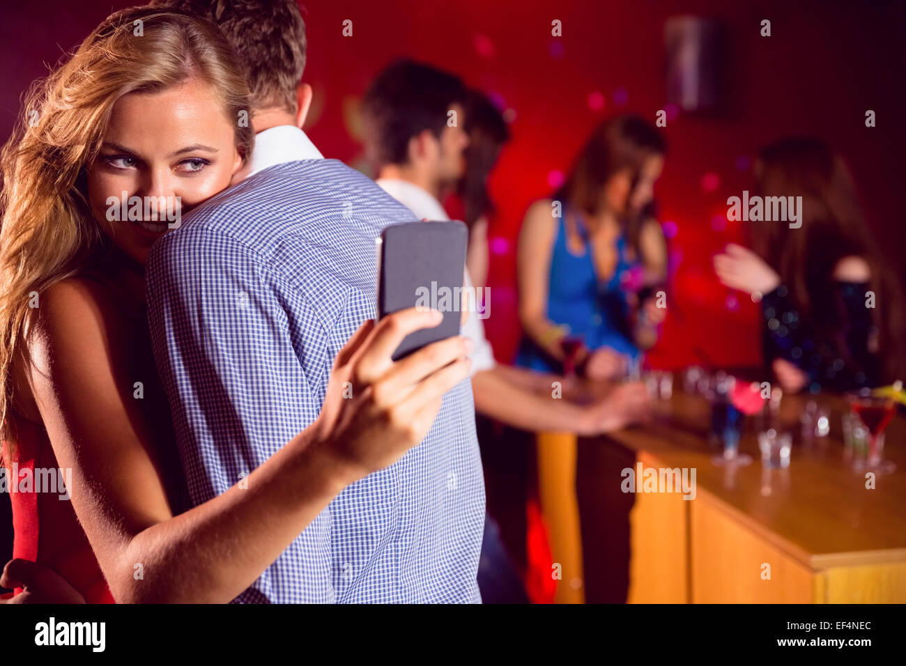 Cute couple slow dancing together Stock Photo - Alamy