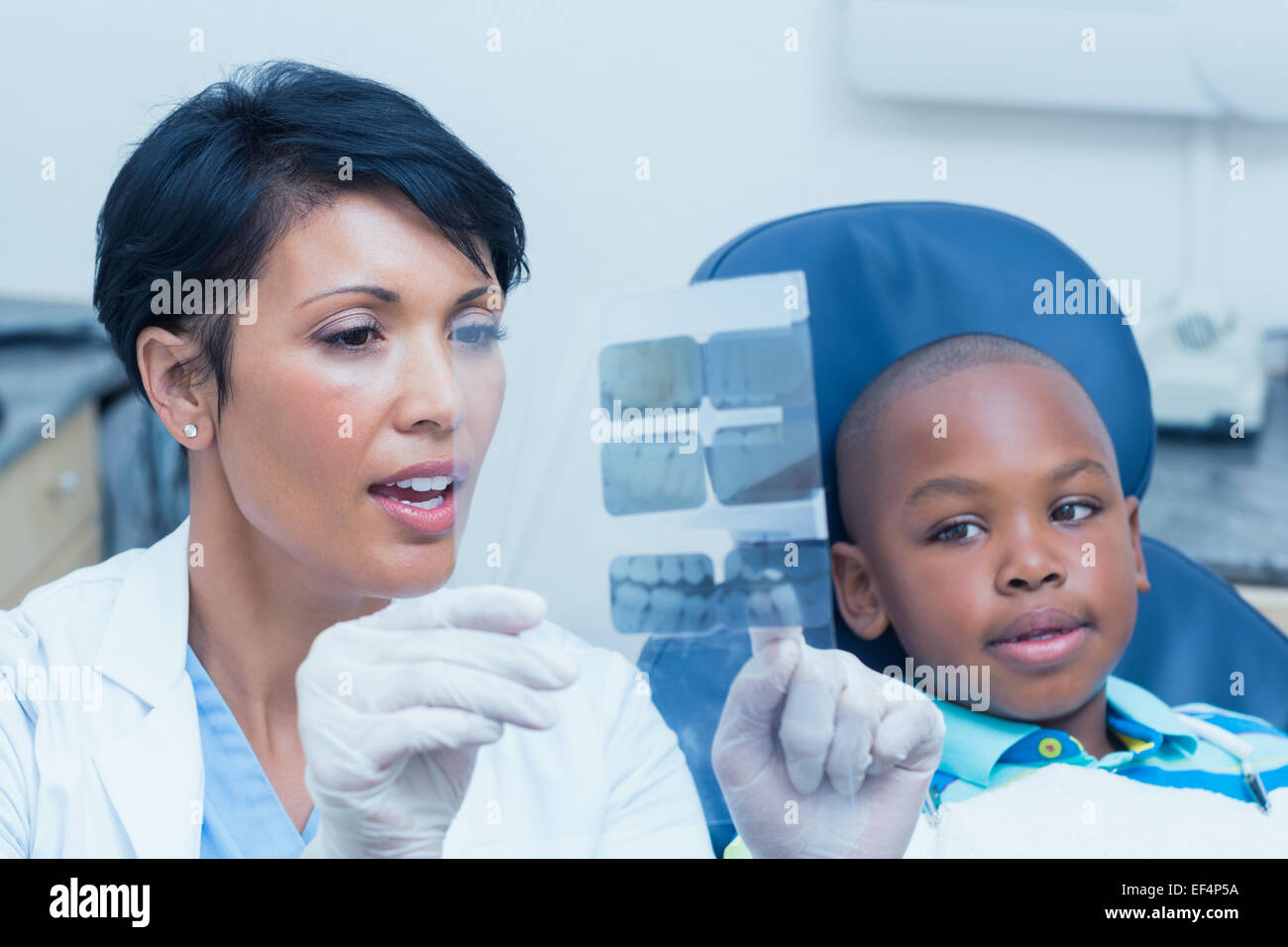 Female dentist explaining dental hygiene hi-res stock photography and ...