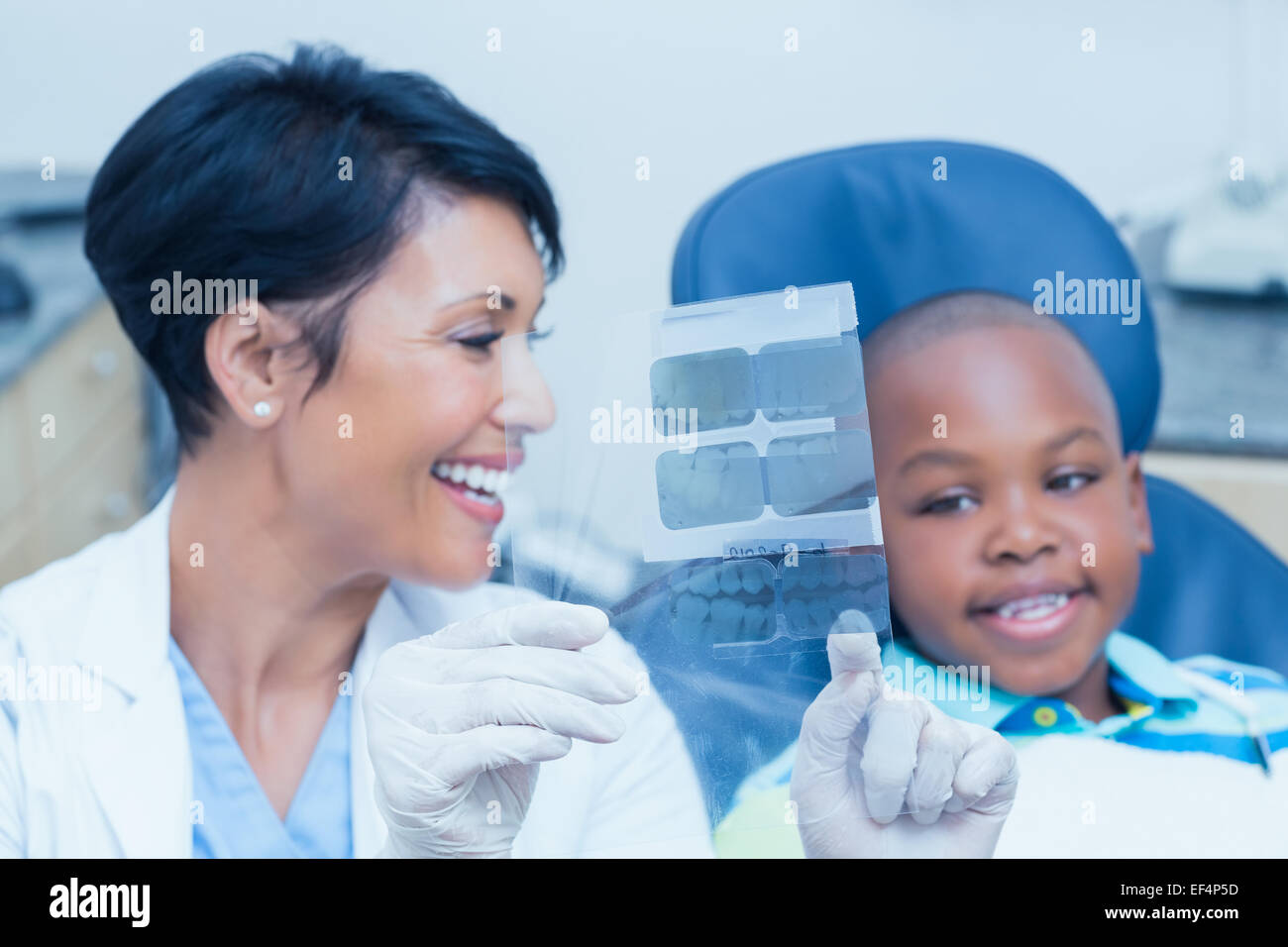 Female dentist explaining dental hygiene hi-res stock photography and ...