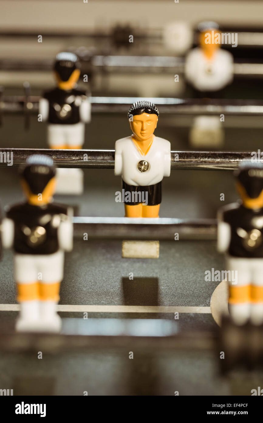 Close up of table football Stock Photo - Alamy