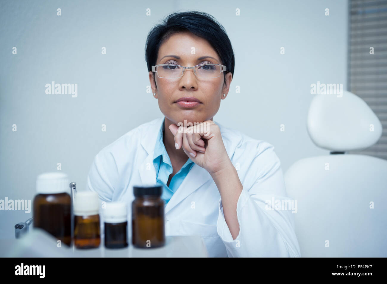 Serious young female dentist Stock Photo - Alamy Serious young female dentist Stock Photo - Alamy