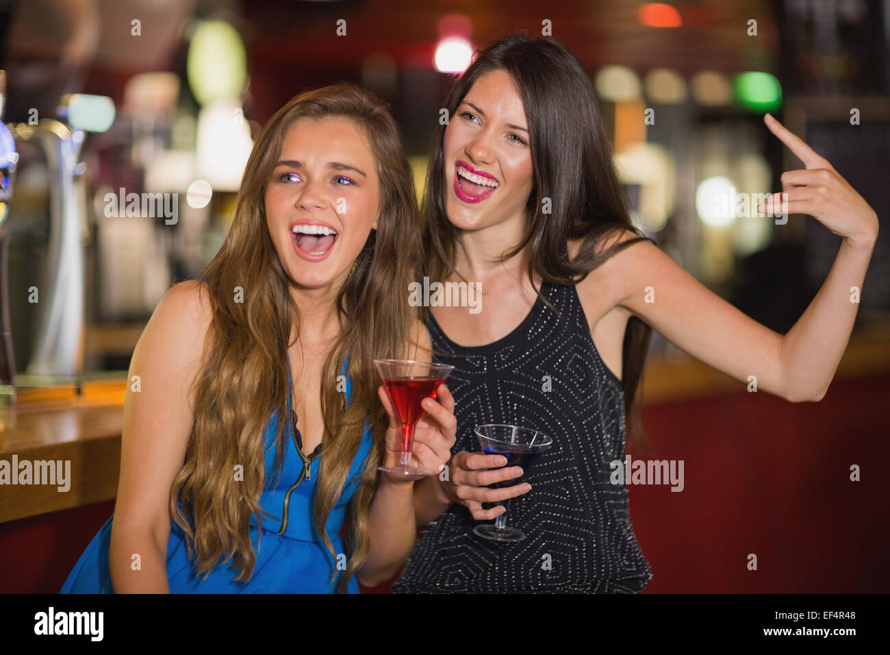 Woman clubbing drinking hi-res stock photography and images - Alamy