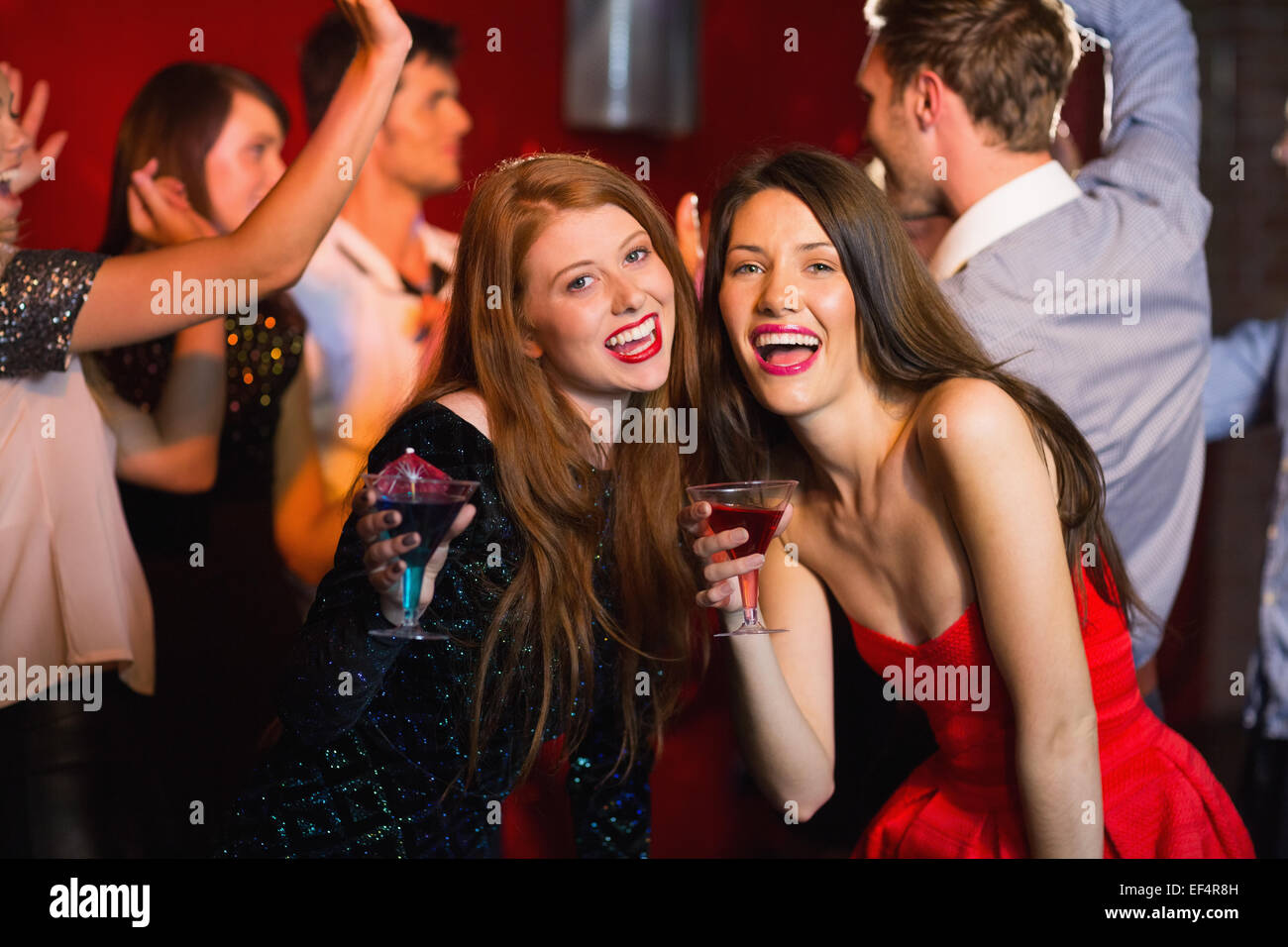 Happy friends having fun together Stock Photo - Alamy