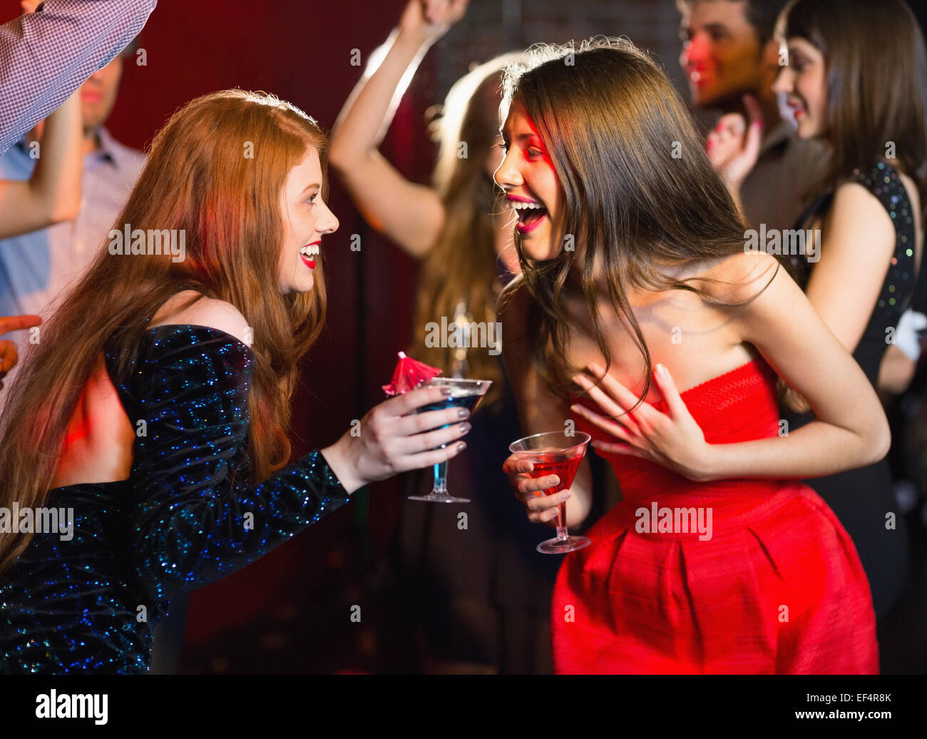 Happy friends having fun together Stock Photo - Alamy