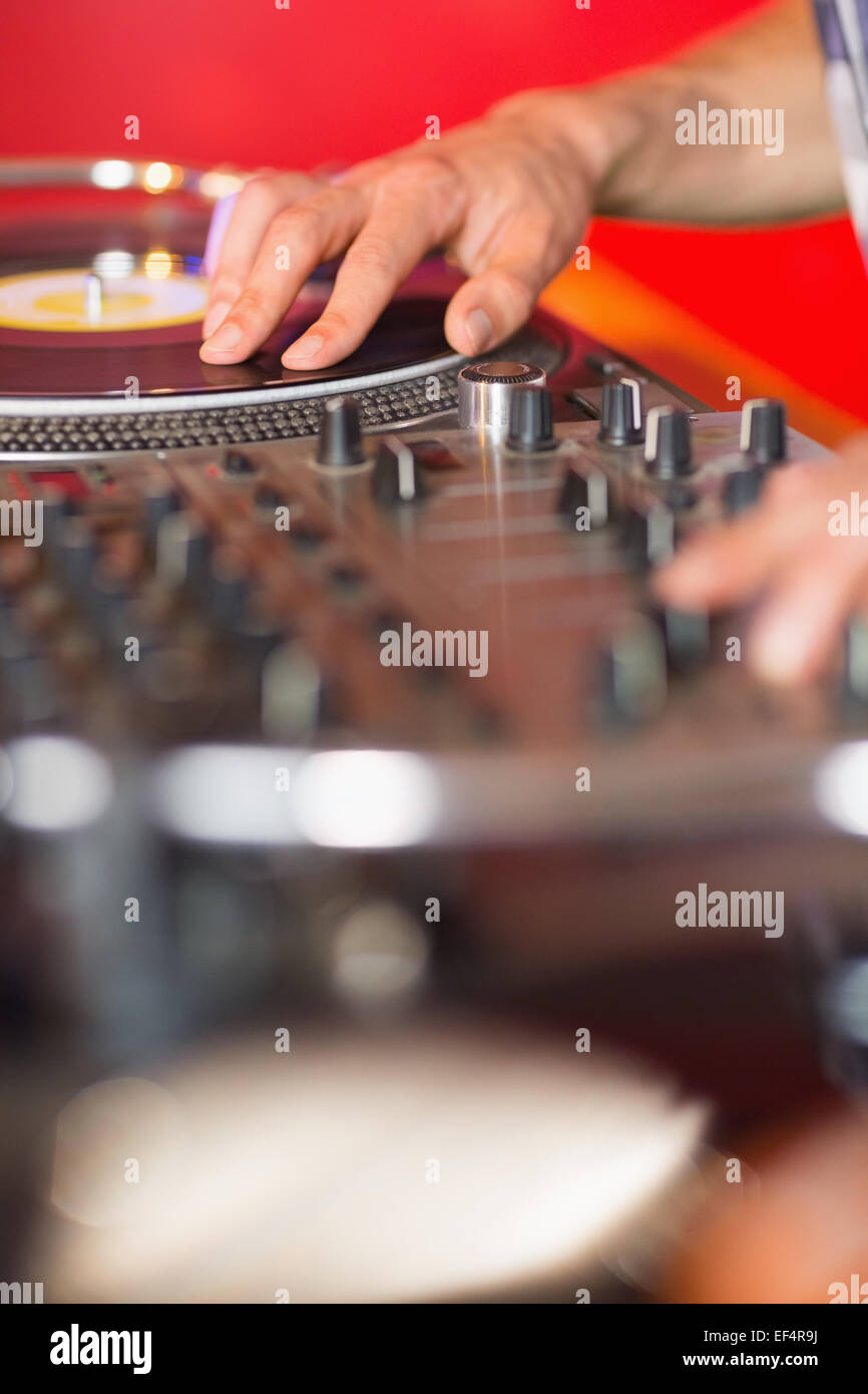 Dj mixing decks hi-res stock photography and images - Alamy