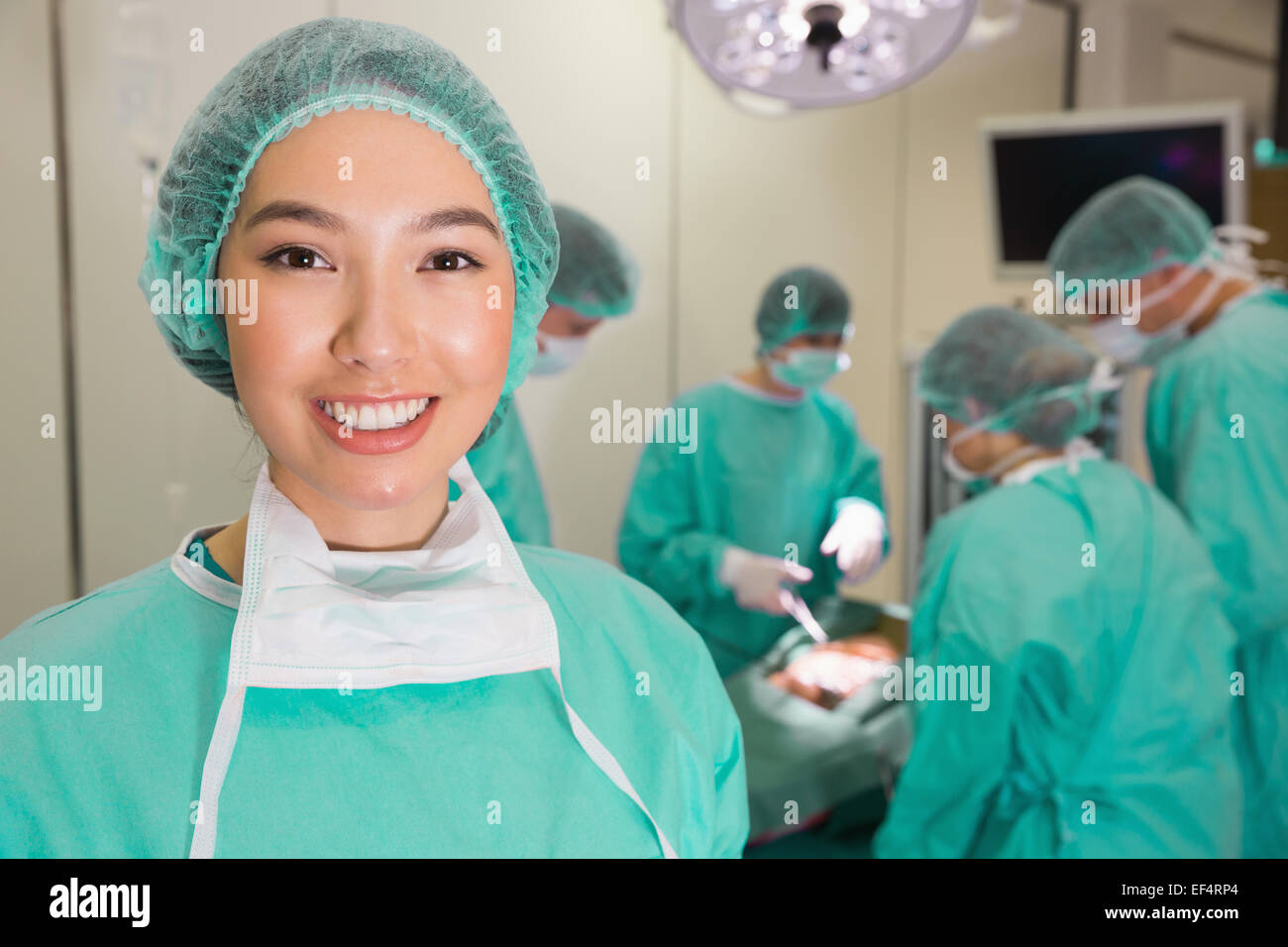 Medical students practicing surgery on model Stock Photo - Alamy