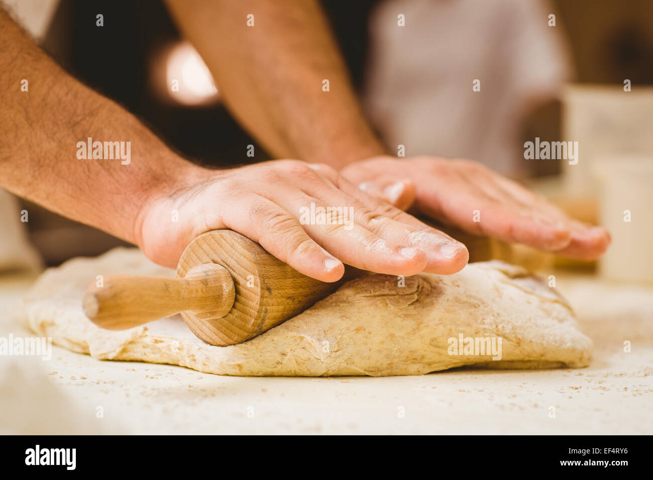Preparing dough rolling hi-res stock photography and images - Alamy
