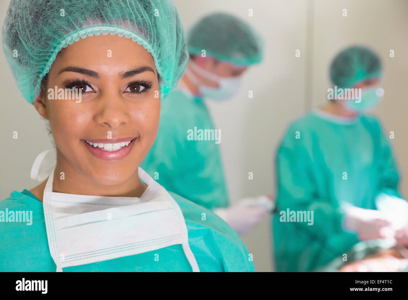 Medical students practicing surgery on model Stock Photo - Alamy