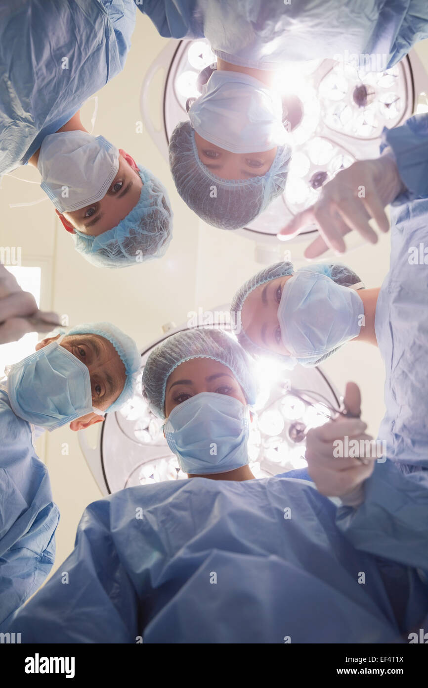 Medical students practicing surgery on model Stock Photo - Alamy