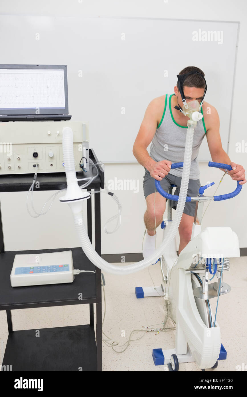 Exercise bike test mask hi-res stock photography and images - Alamy