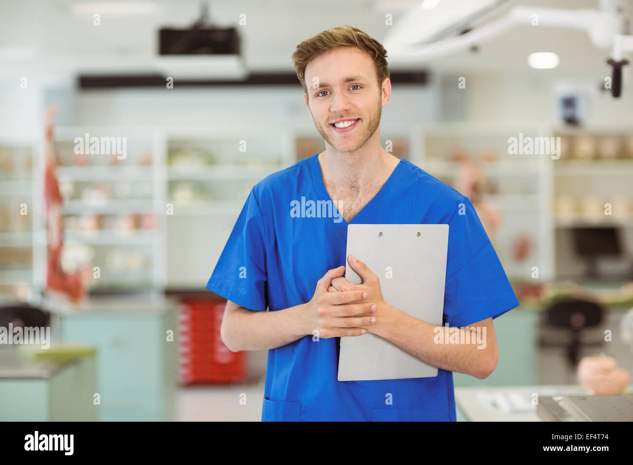 Young medical student smiling at the camera Stock Photo - Alamy