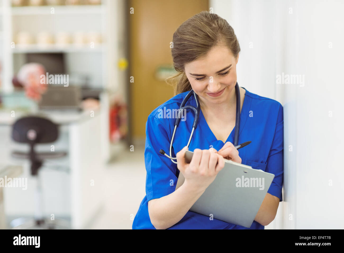Young medical student taking notes Stock Photo - Alamy