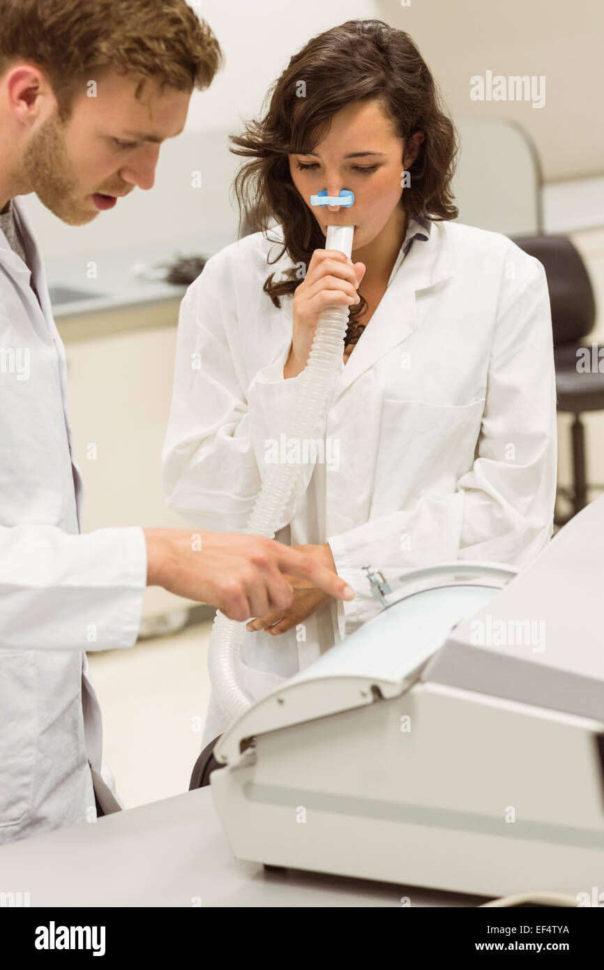 Medical students working together in the lab Stock Photo - Alamy