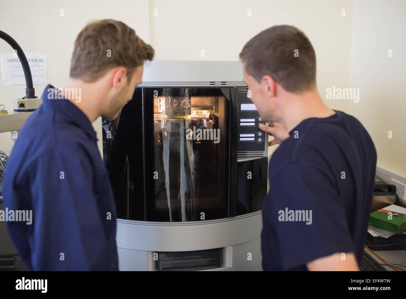 Engineering students using 3d printer Stock Photo - Alamy
