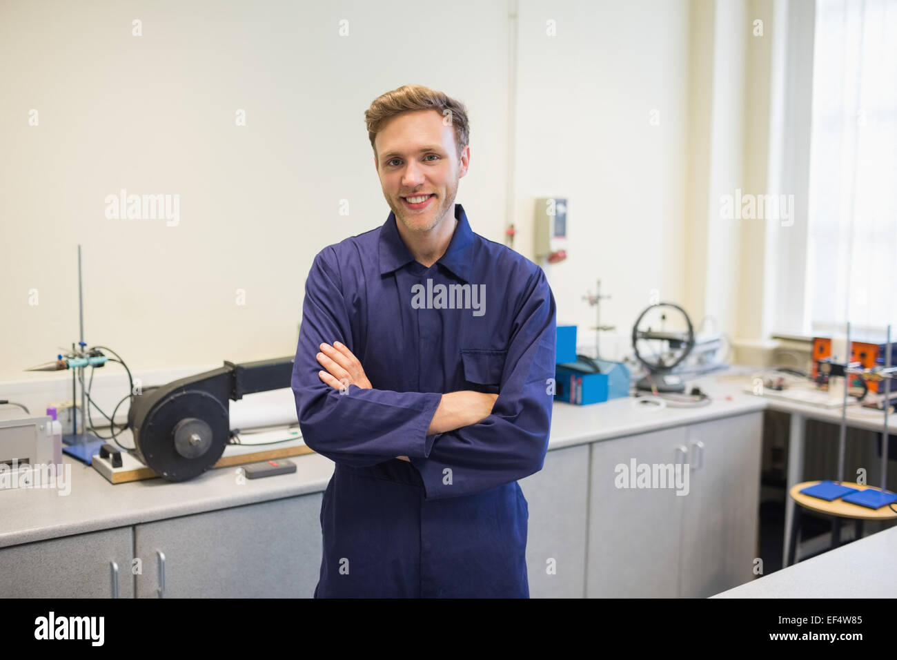 Engineering student smiling at camera Stock Photo - Alamy