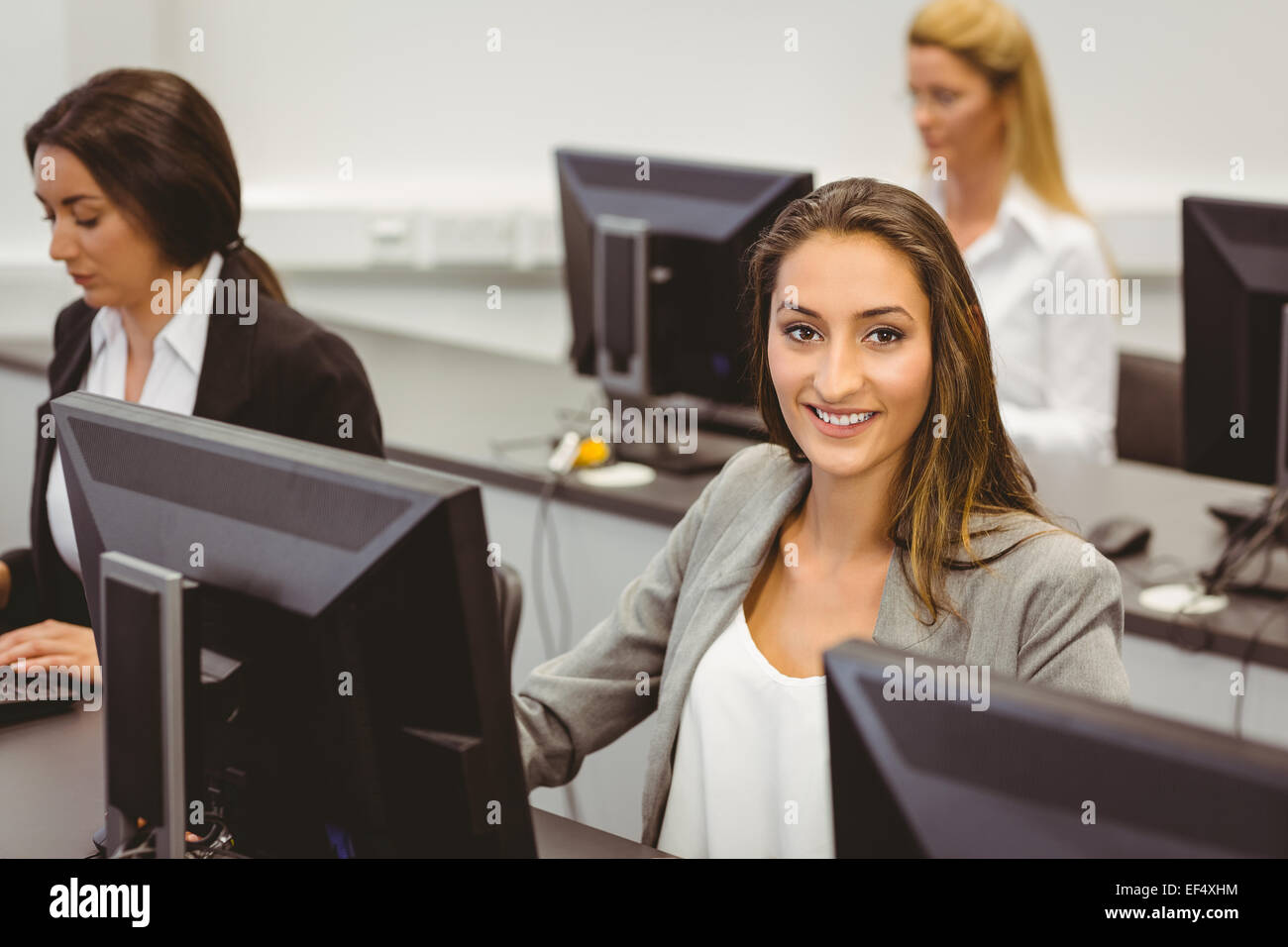 Working in computer hi-res stock photography and images - Alamy