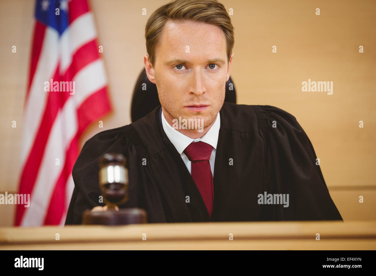 Judge bang gavel on sounding hi-res stock photography and images - Alamy