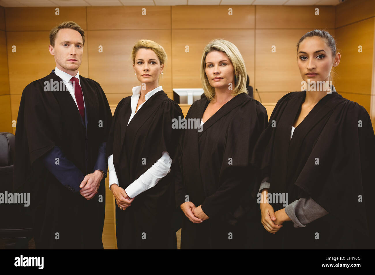 Female and male judges of the court hi-res stock photography and images ...