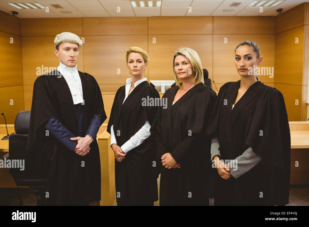Female and male judges of the court hi-res stock photography and images ...