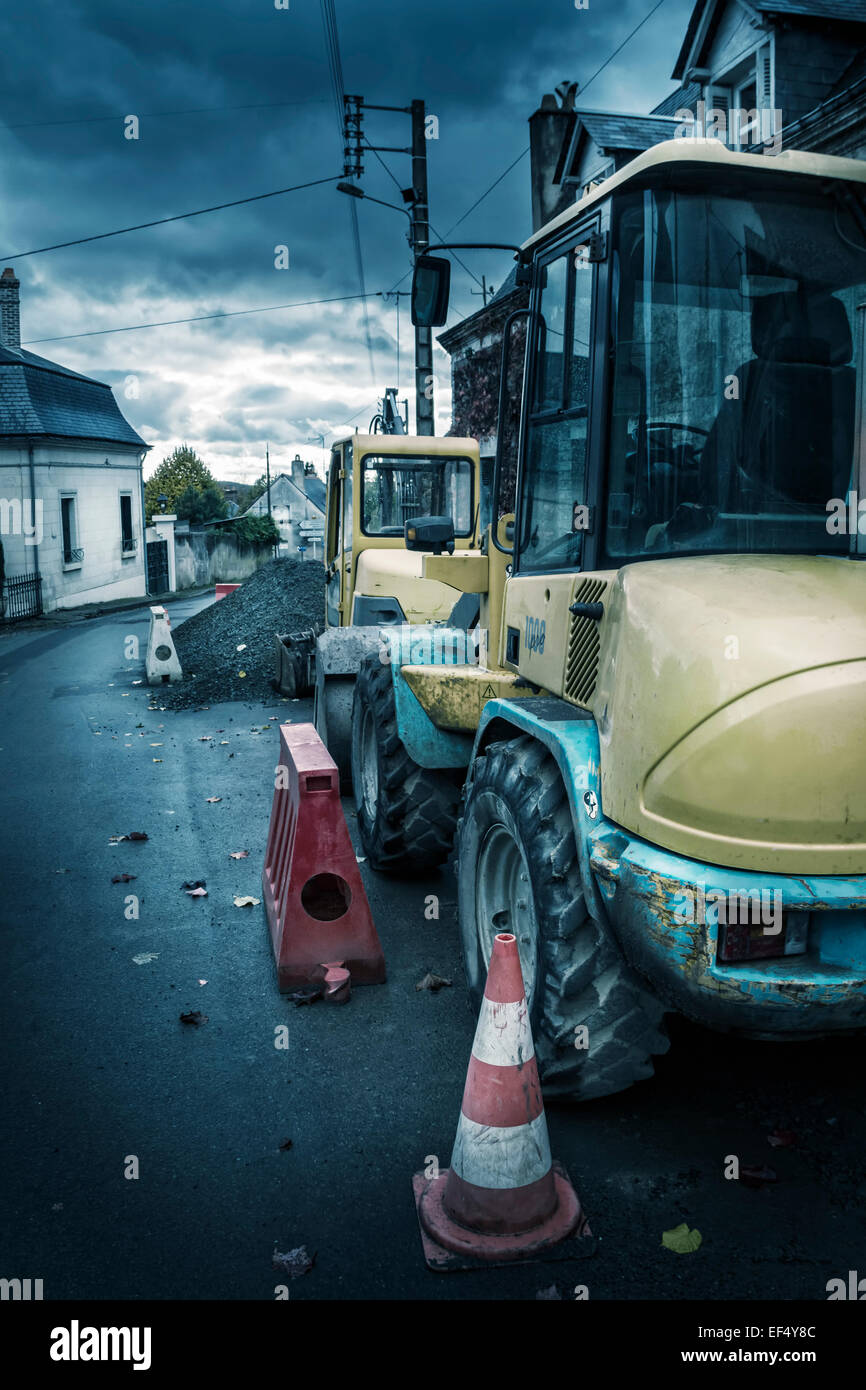 Two construction vehicles hi-res stock photography and images - Alamy