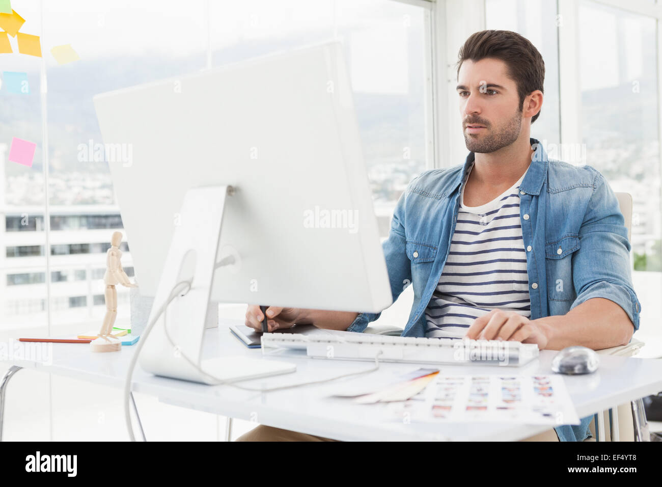 Serious focused graphic designer hi-res stock photography and images ...