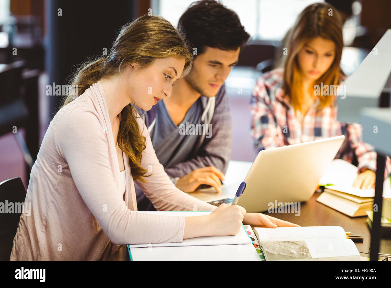 Study together laptop hi-res stock photography and images - Alamy